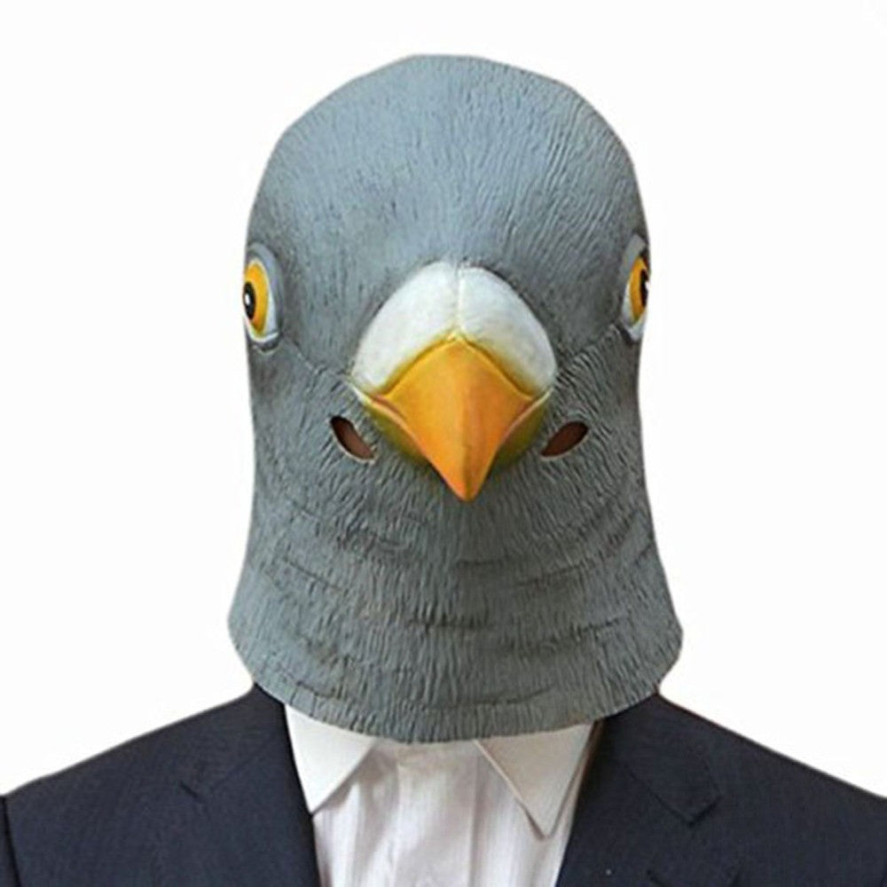 Pigeon Mask Latex Giant Bird Head Halloween Cosplay Costume Theater Pr